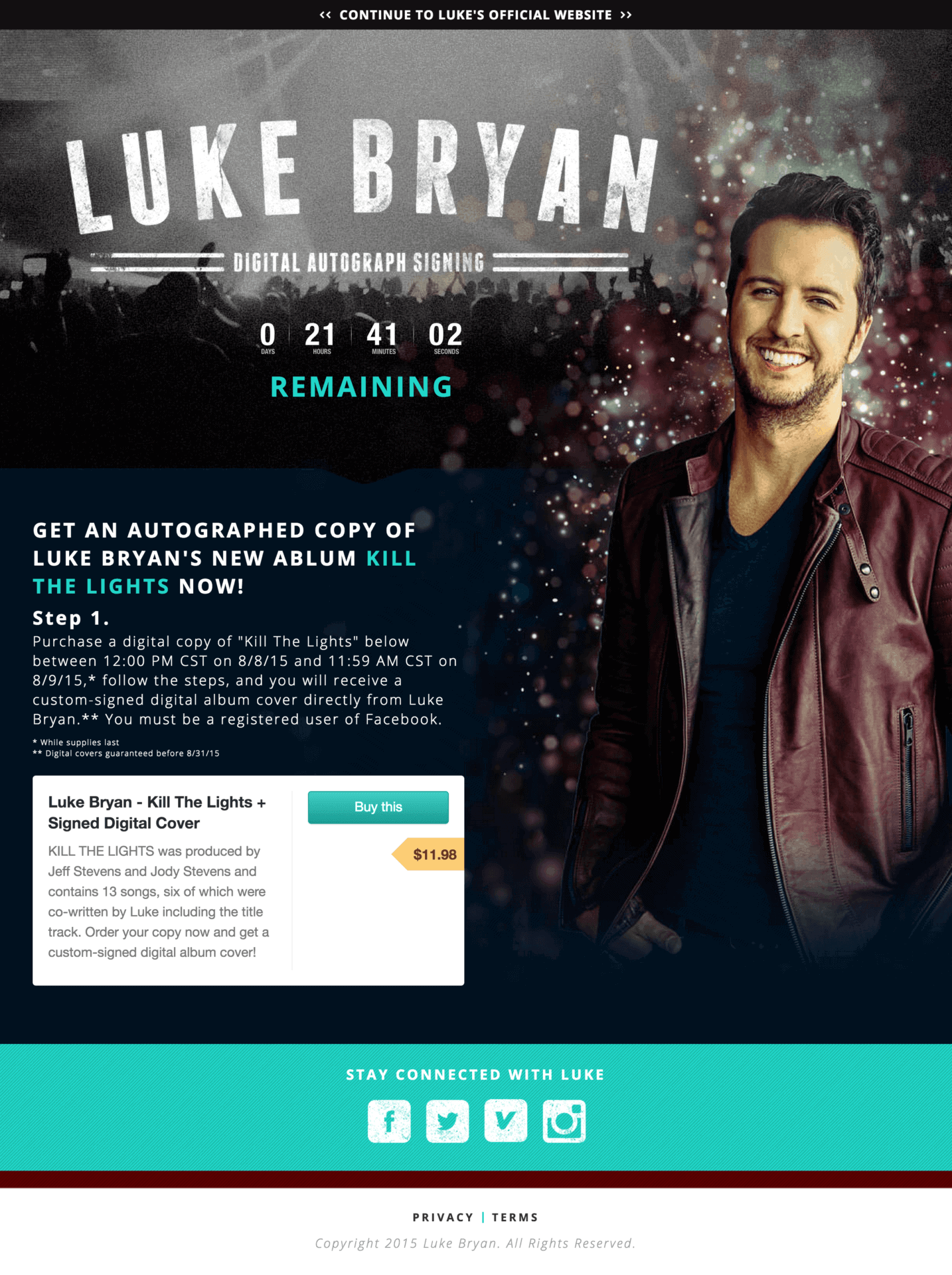 Luke Bryan Album Cover