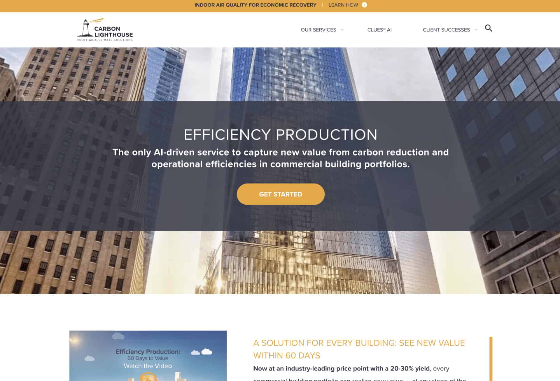 Carbon Lighthouse: Website in the Southern Made Portfolio of Work