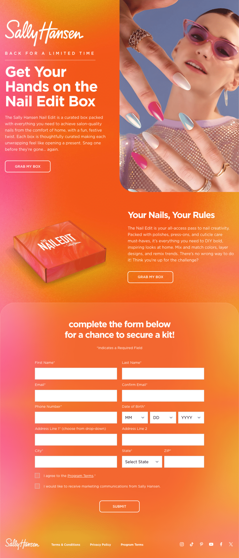 Sally Hansen Nail Edit in the Southern Made Portfolio of Work